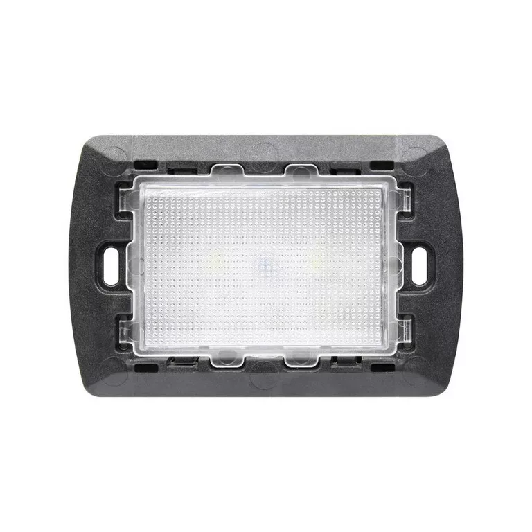 LED EMERGENCY LIGHT FLUSH MOUNTING 3 MODULES WHITE - Duracel